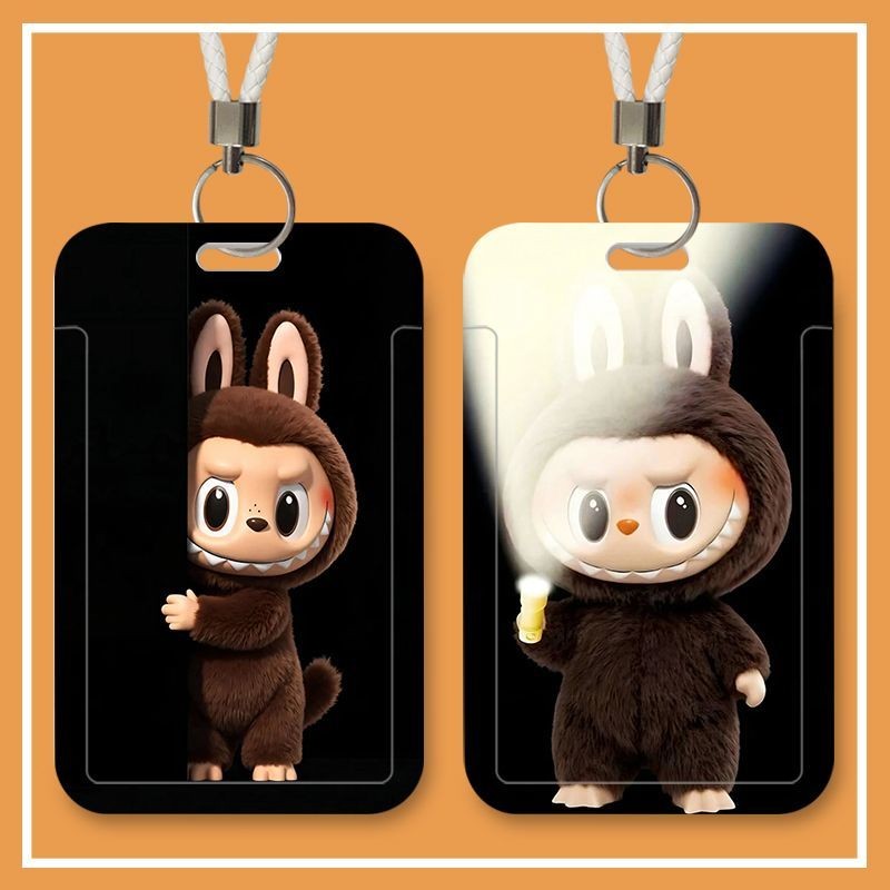 [LABUBU Card Holder] New Style LUBUBU LABUBU Card Sliding Cover Campus ...
