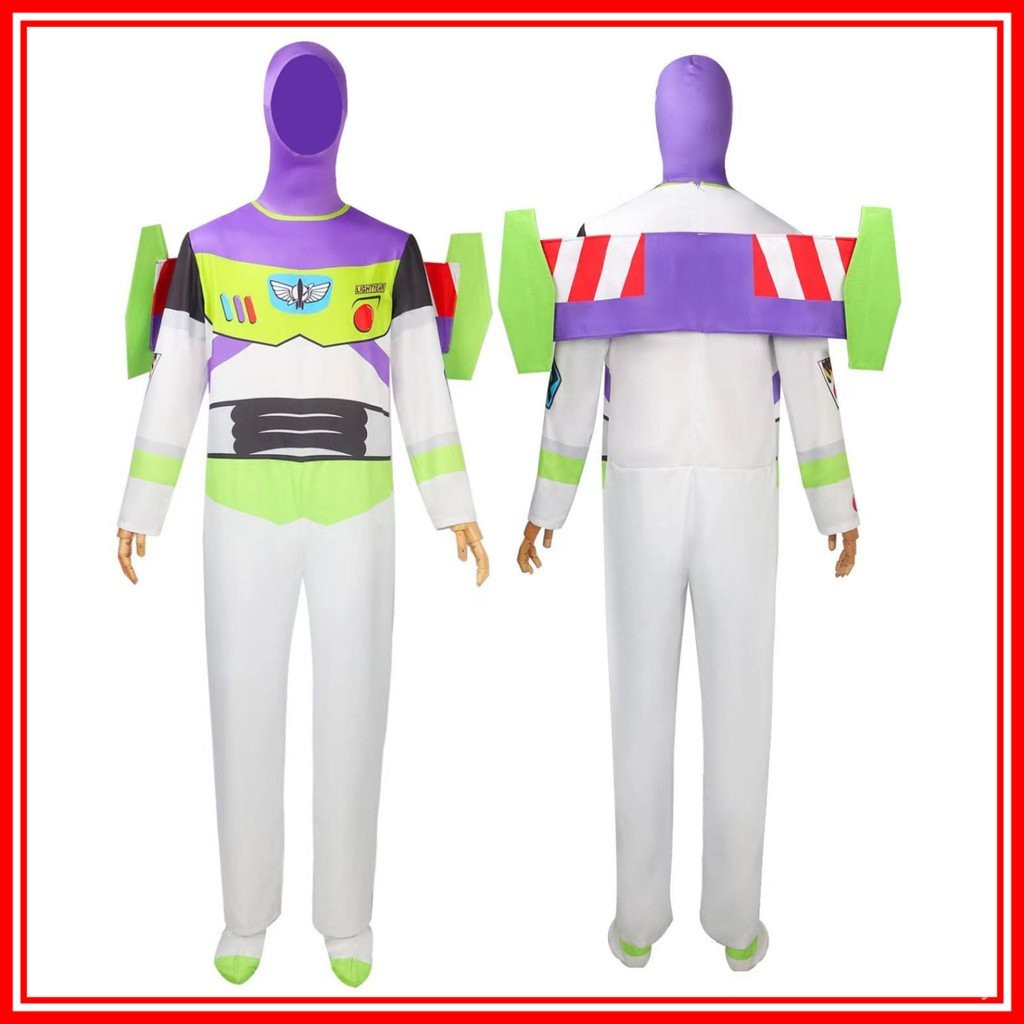 Toy Story Buzz Lightyear Cosplay Costume Full Set for Cartoon Animation ...