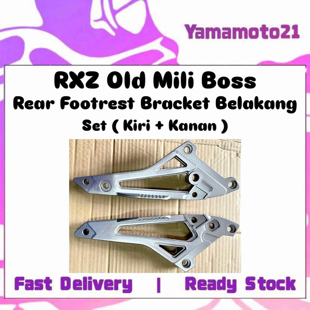 Yamaha RXZ 135 RXZ135 Old Mili Milli Boss Rear Footrest Bracket Set ...