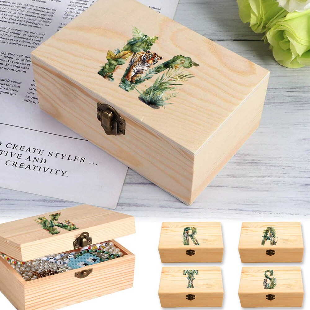 Reusable Jewelry wooden STORAGE BOX Large Size Packaging Box Time ...