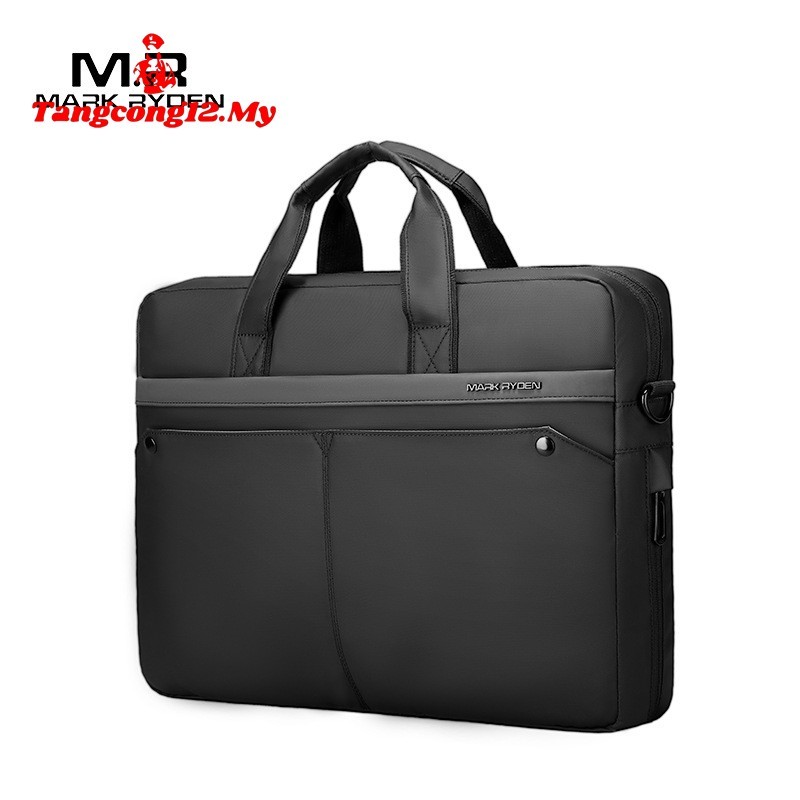 MARK RYDEN Laptop Bag Office Work Men Business Briefcase 2-way Water ...