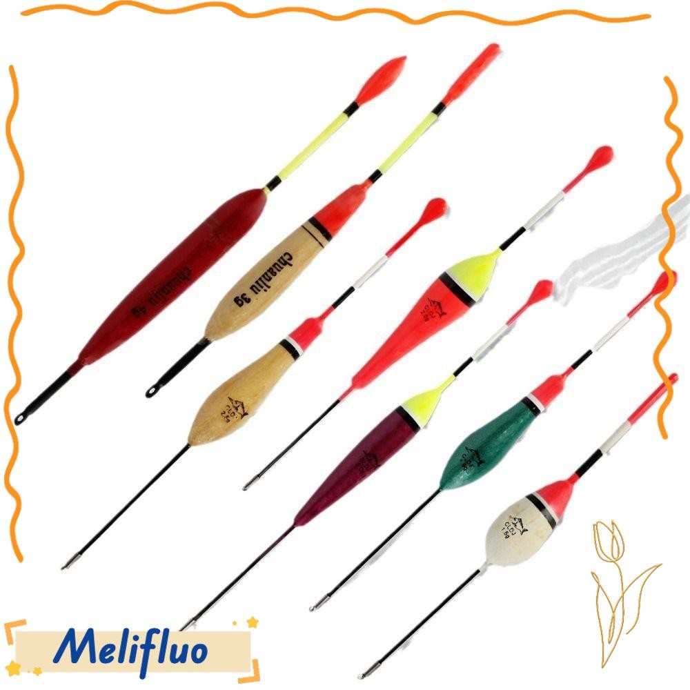 MELIFLUO Fishing float, Weight Tail Bobber Paulownia Wood Light Float ...