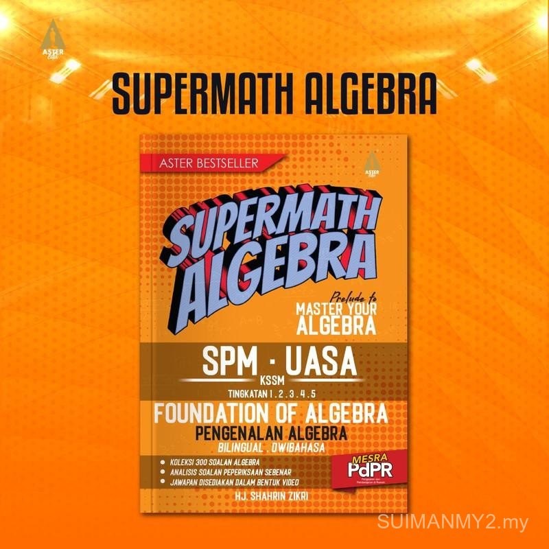 Aster Edu Buku Latihan Matematik Tingkatan 1,2,3,4,5 Supermath Algebra - Foundation Of Algebra ...