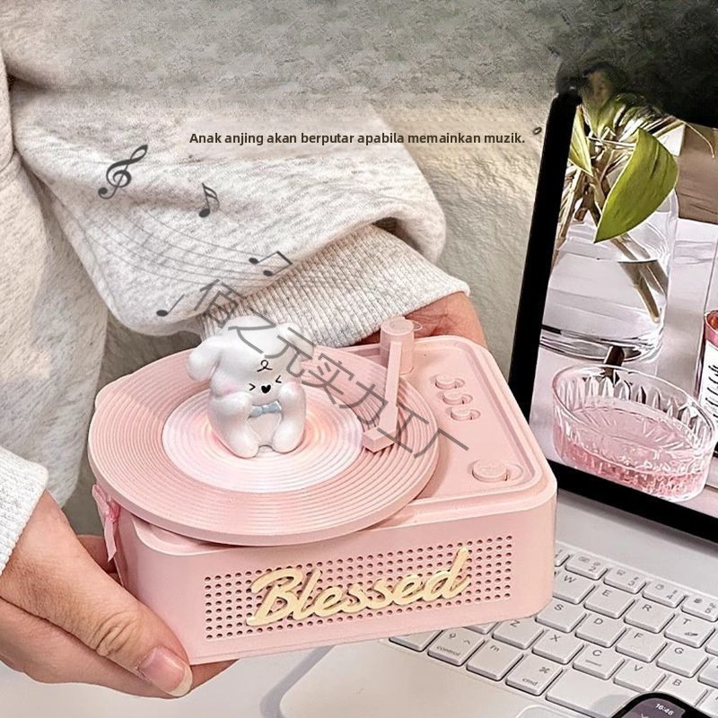 New Style Bluetooth Speaker Retro Cute Puppy Audio Birthday High ...