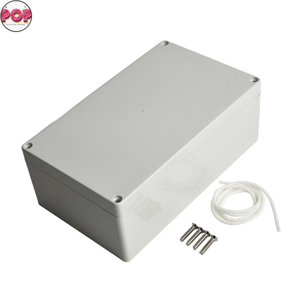 POP ABS White Plastic Electronics Project Box Waterproof Junction Box ...