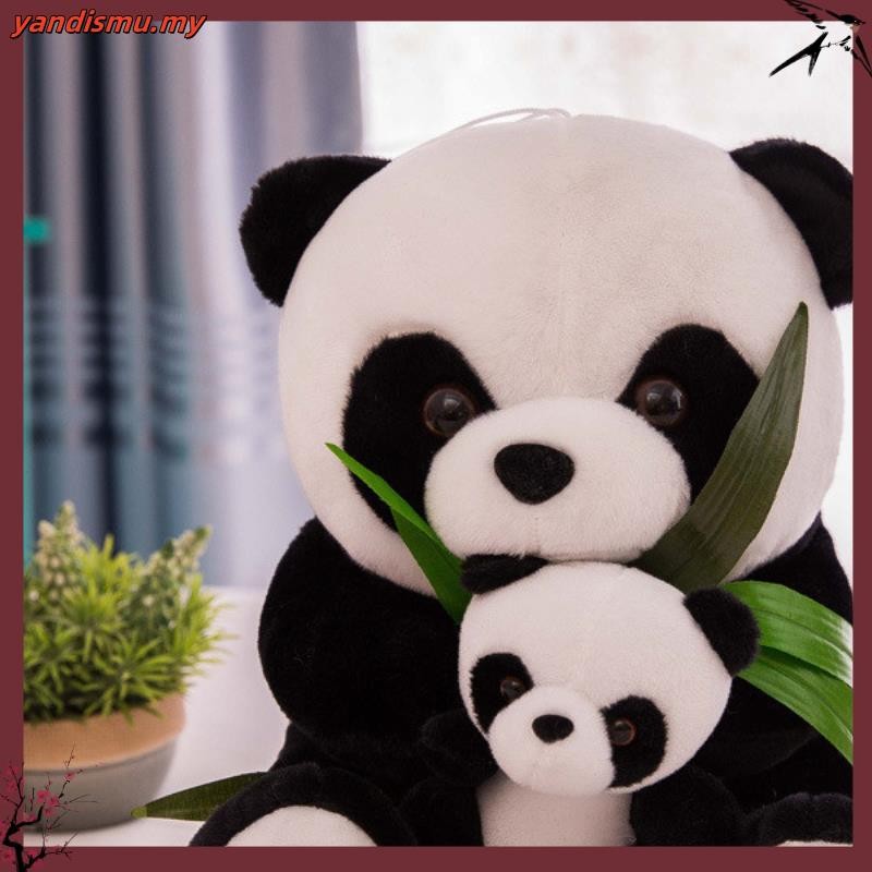 Plush Panda Doll Bamboo Panda Stuffed Animal Cute Plush Toy Little ...