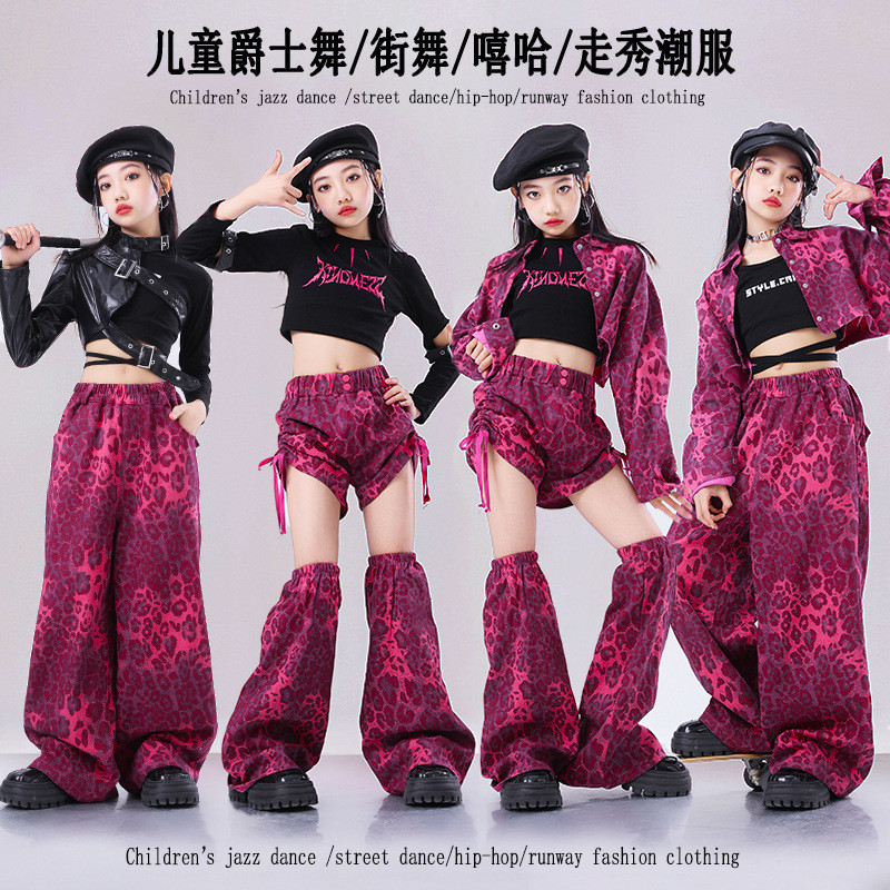 Jazz Dance Crop Top Outfit Hip Hop Performance Set Kpop Team Costume ...