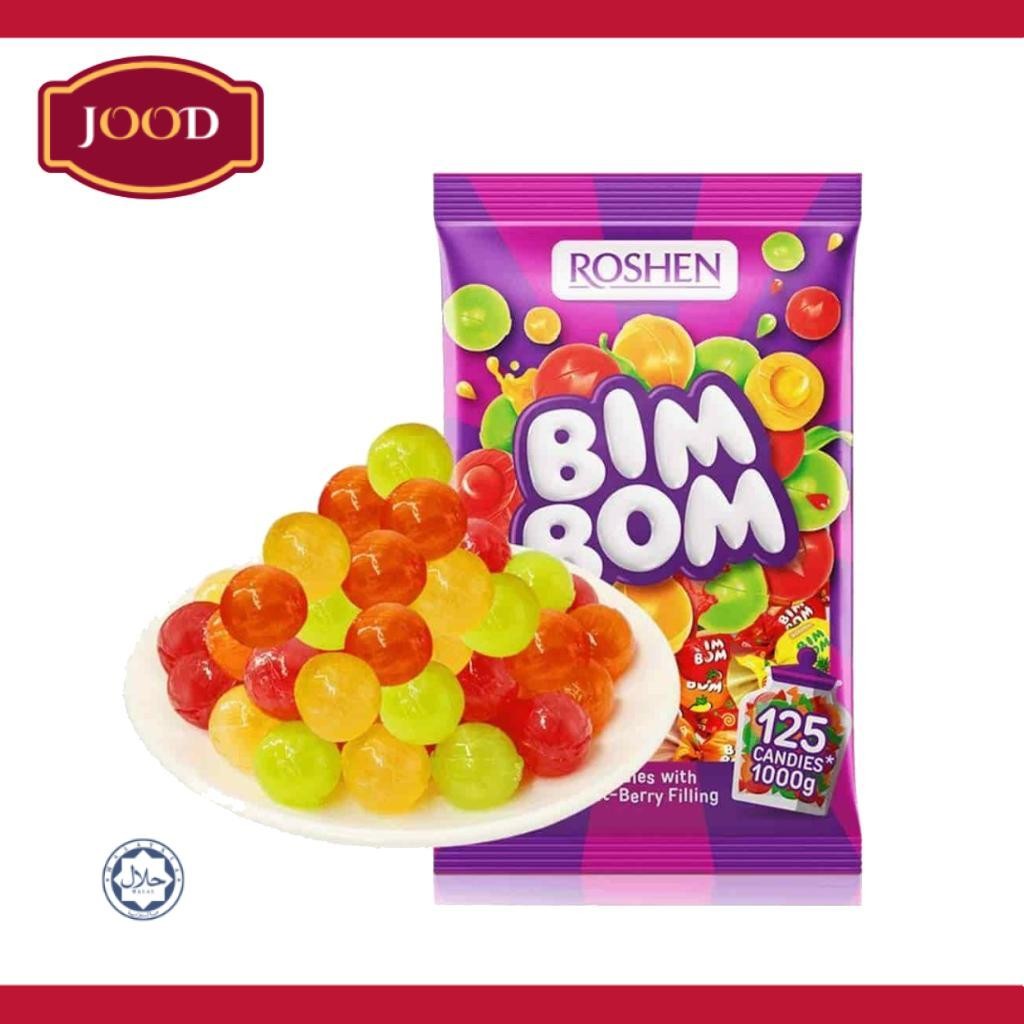 halal ROSHEN BIM BOM Hard Candy with Chewy Filling 500g.1kg By Jood ...