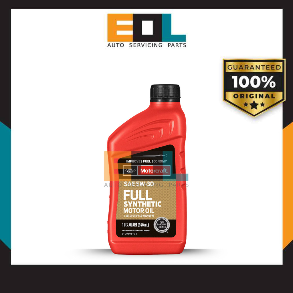 (100% Original) Ford Motorcraft 5W30 Fully Synthetic Engine Oil 1quart ...