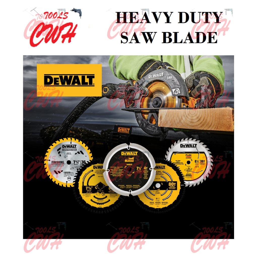 DEWALT HEAVY DUTY CIRCULAR SAW BLADE WOOD WORKING CARPENTRY CARPENTER ...