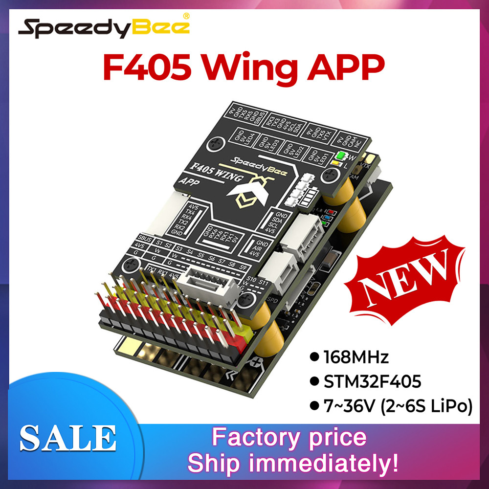 SpeedyBee F405 WING APP Flight Controller 2~6S 168MHz Wireless for ...