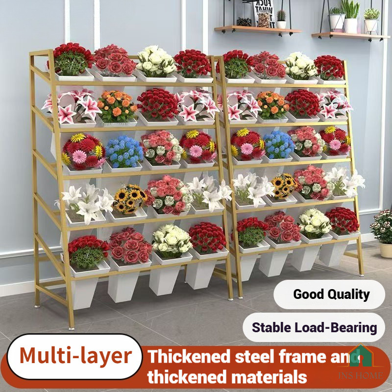 Flower display rack Stepped flower rack flower display stand plastic ...