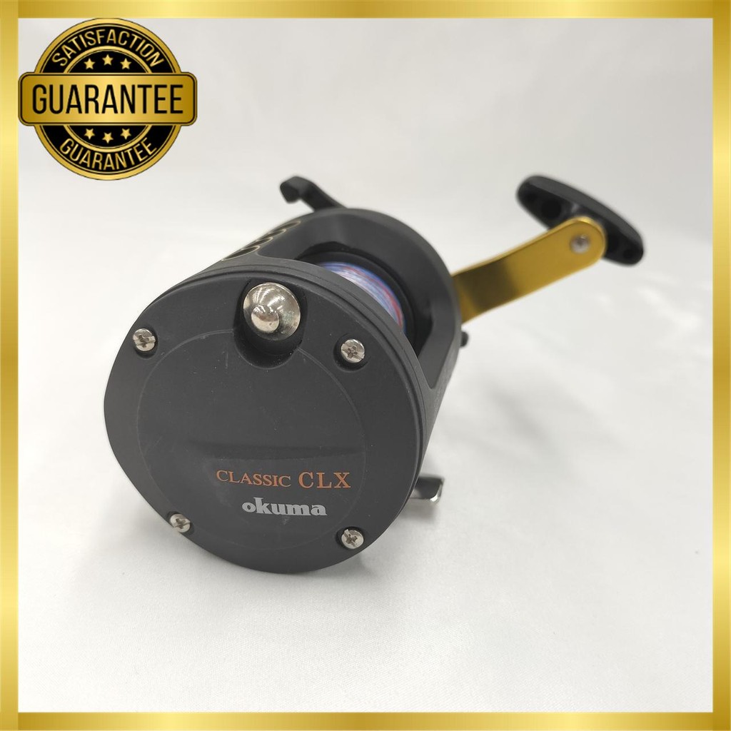 OKUMA CLX-200LA Baitcasting reel USED B | Shopee Malaysia