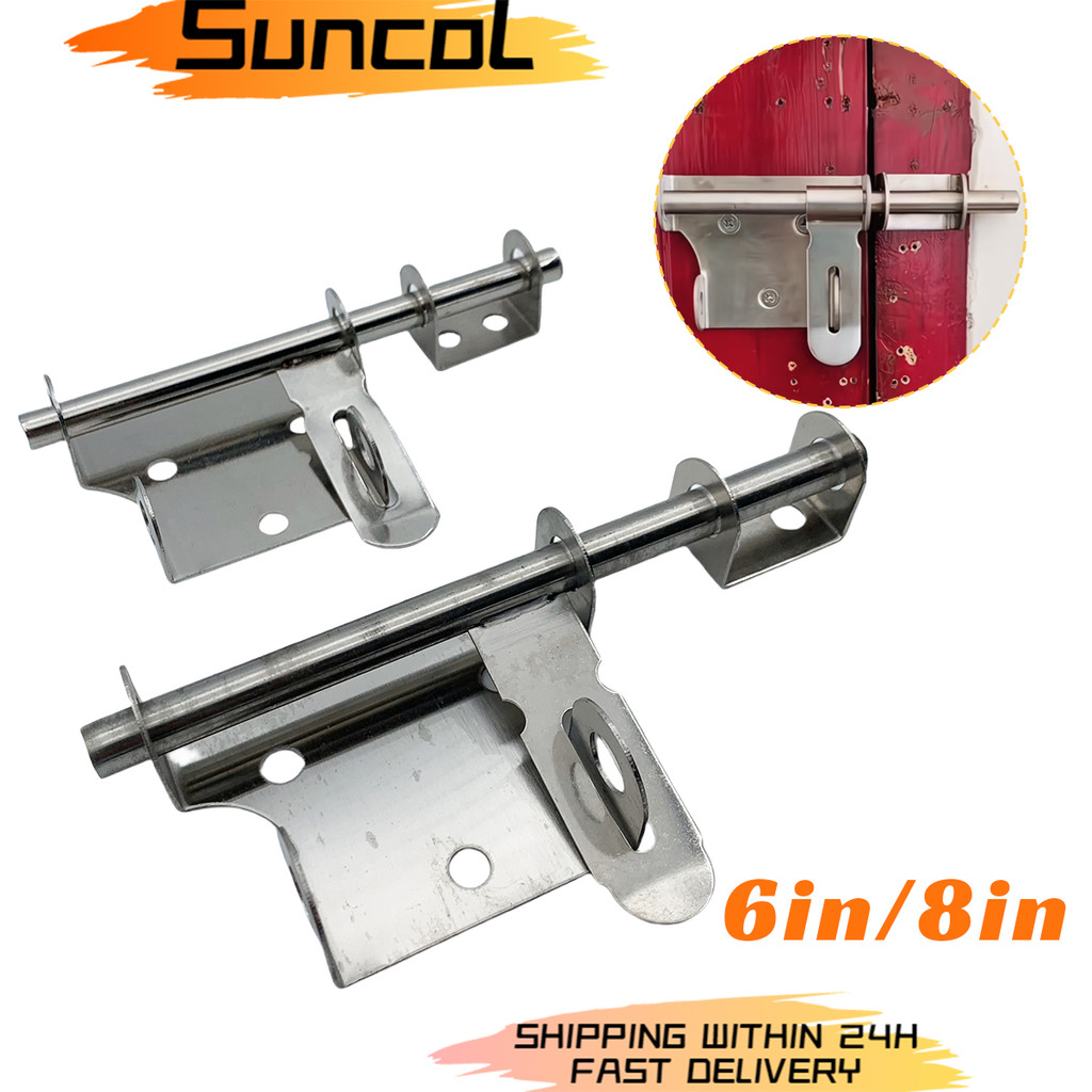 Heavy Duty 6in 8in Door Latch Stainless Steel Sliding Door Lock Bolt ...