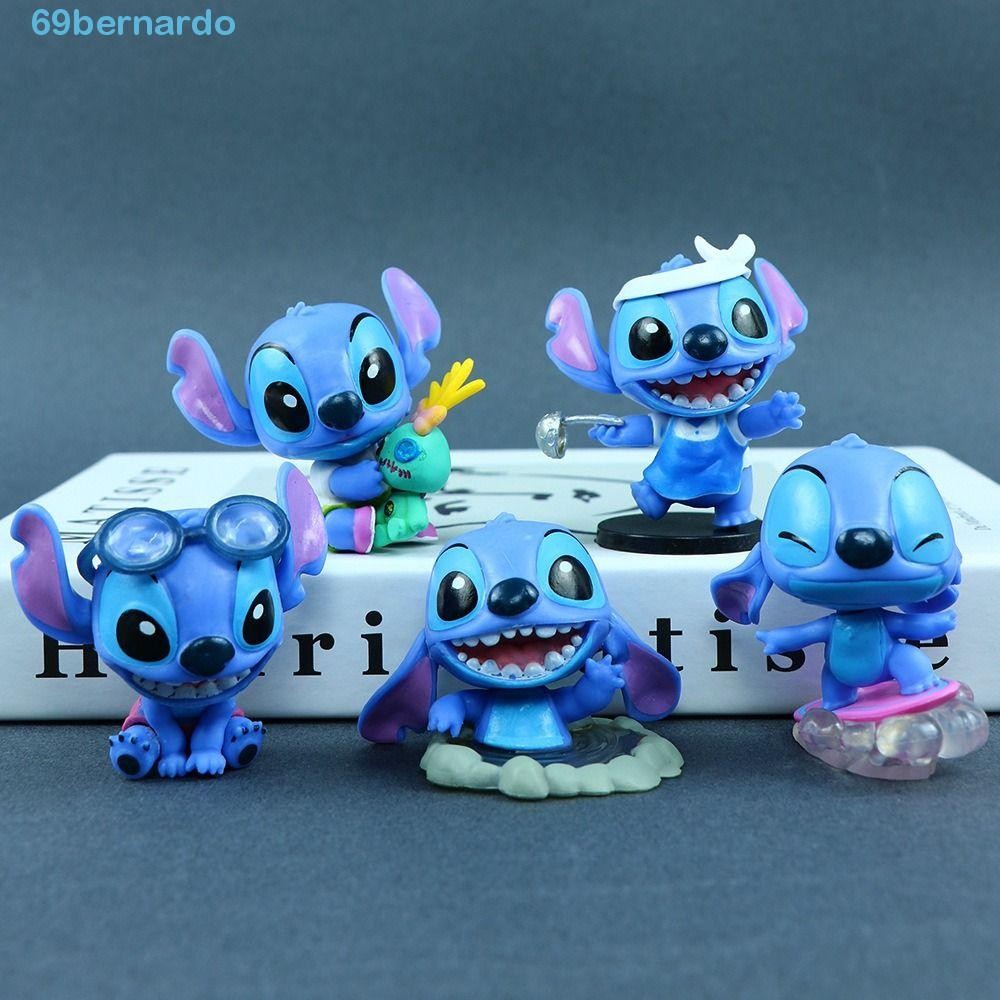 BERNARDO 9pcs Cartoon Stitch Toys Ornaments, CosPlay Model Doll Anime ...