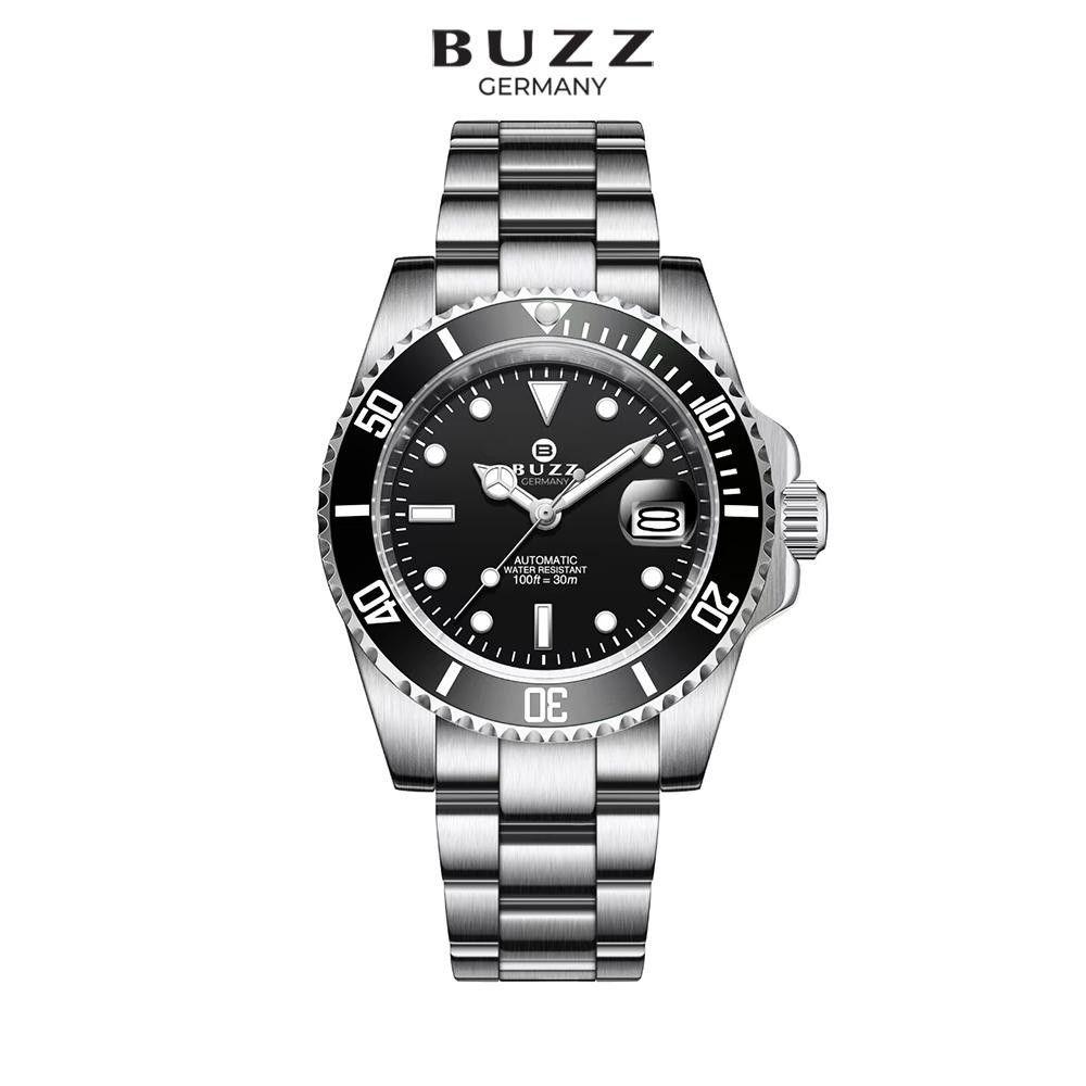 Buzz Germany Jam Tangan Lelaki Men's Stainless Steel Automatic Watch BZ ...