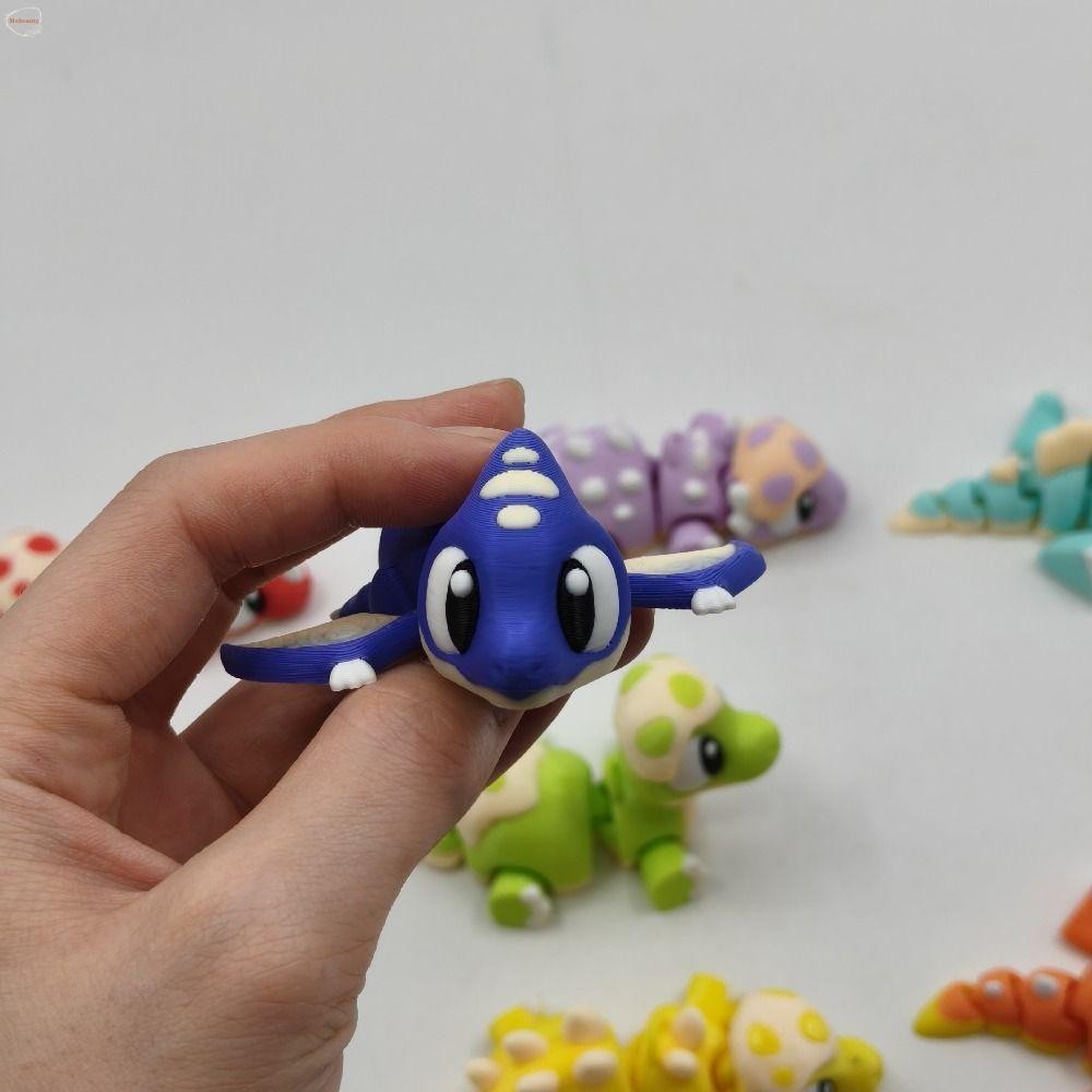 MXBEAUTY 3D Printed Dragon, Cartoon Movable Joints 3D Rotatable ...