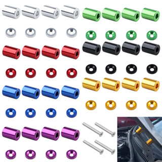 4pcs Universal Racing 7 Colors Aluminum Billet Hood Vent Spacer Riser ...