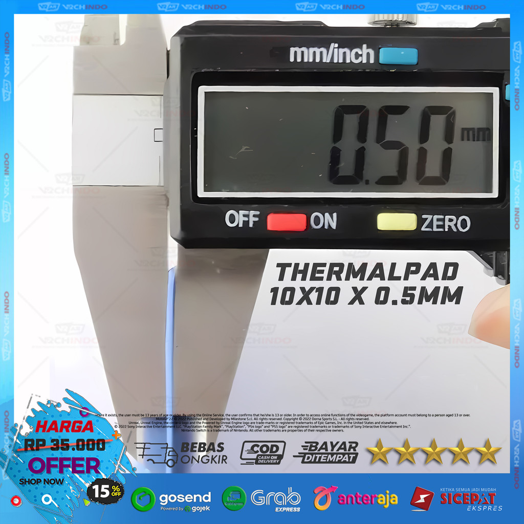 Thermal Pad Silicone 0.5mm – Thermalpad 10x10cm Electronic Chipset ...