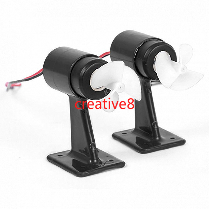 RC Boat 12V Jet Boat Underwater 3-blades Propeller Motor-Engine ...