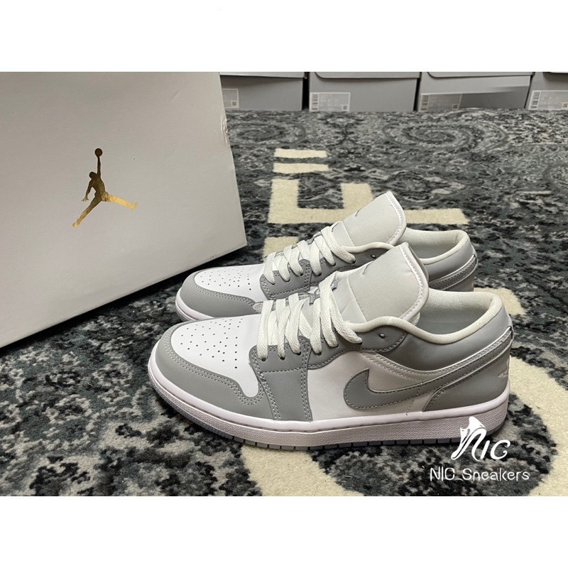 Air Jordan 1 Low Grey Wolf DC0774-105 Sneakers | Shopee Malaysia