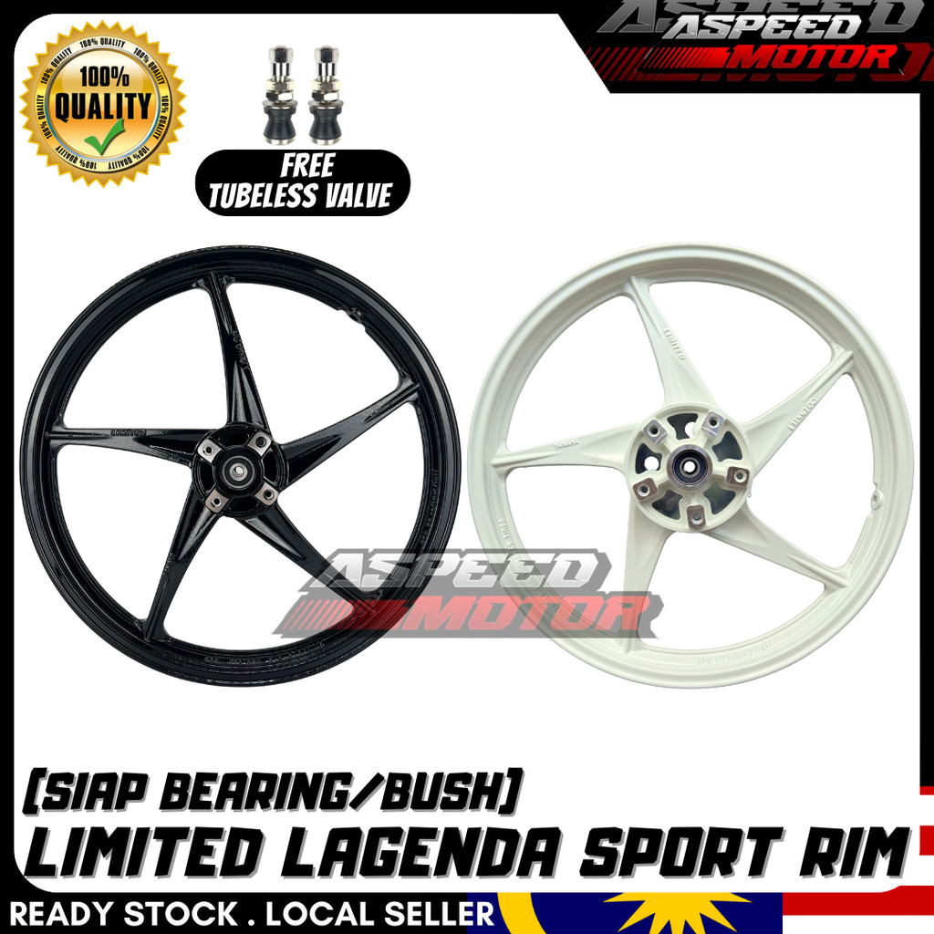 LAGENDA LIMITED SPORT RIM BLACK WHITE Y15ZR Y15 Y16ZR Y16 LC135 LC LC4S ...