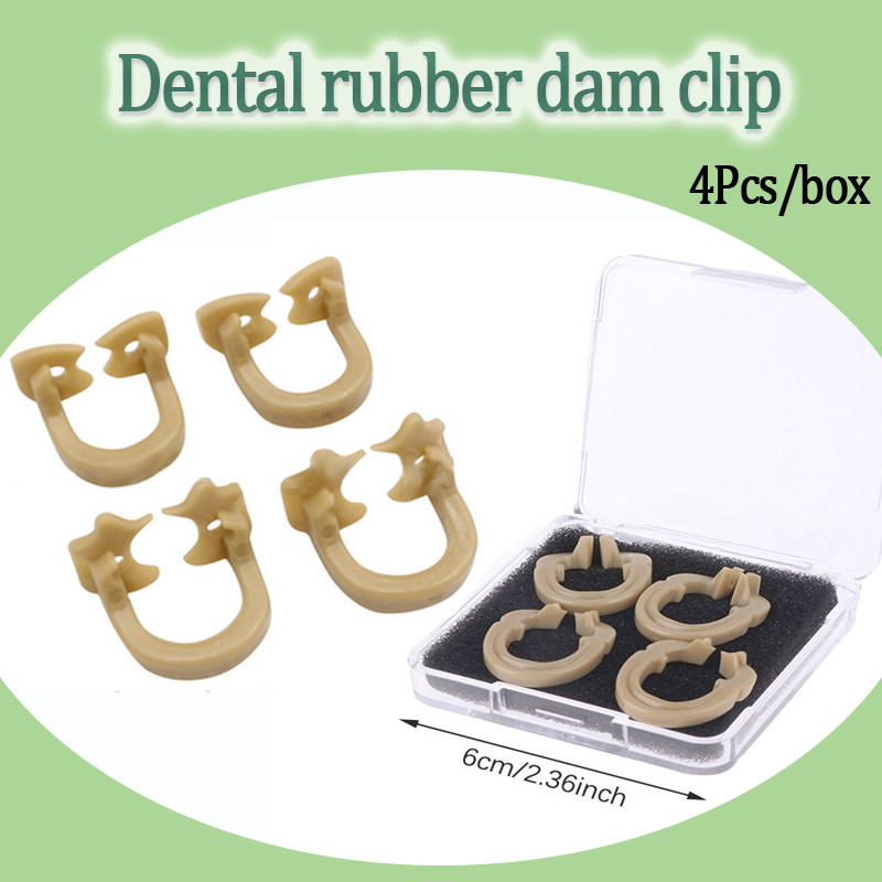 Dental Rubber Dam Clamps Rubber Barrier Clip Resin Material Dental Lab ...