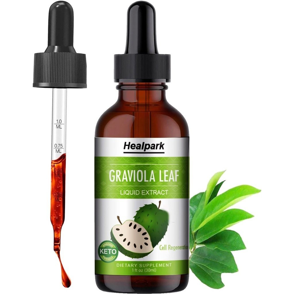 Healpark Soursop Bitters Liquid Graviola Leaf Extract - Natrual Soursop ...