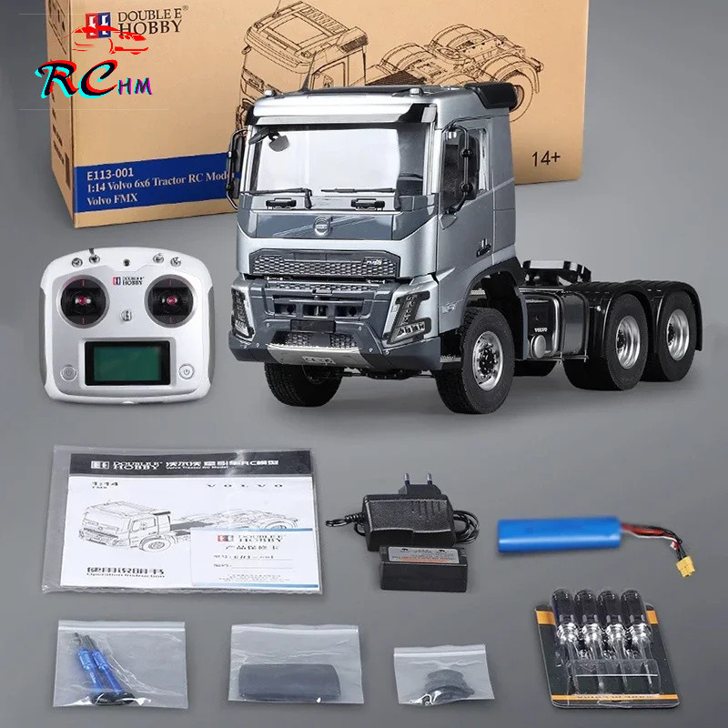 Double Eagle E113 RC Trucks 1/14 6x6 RC Tractor Model with Light and Sound System for Boys ...