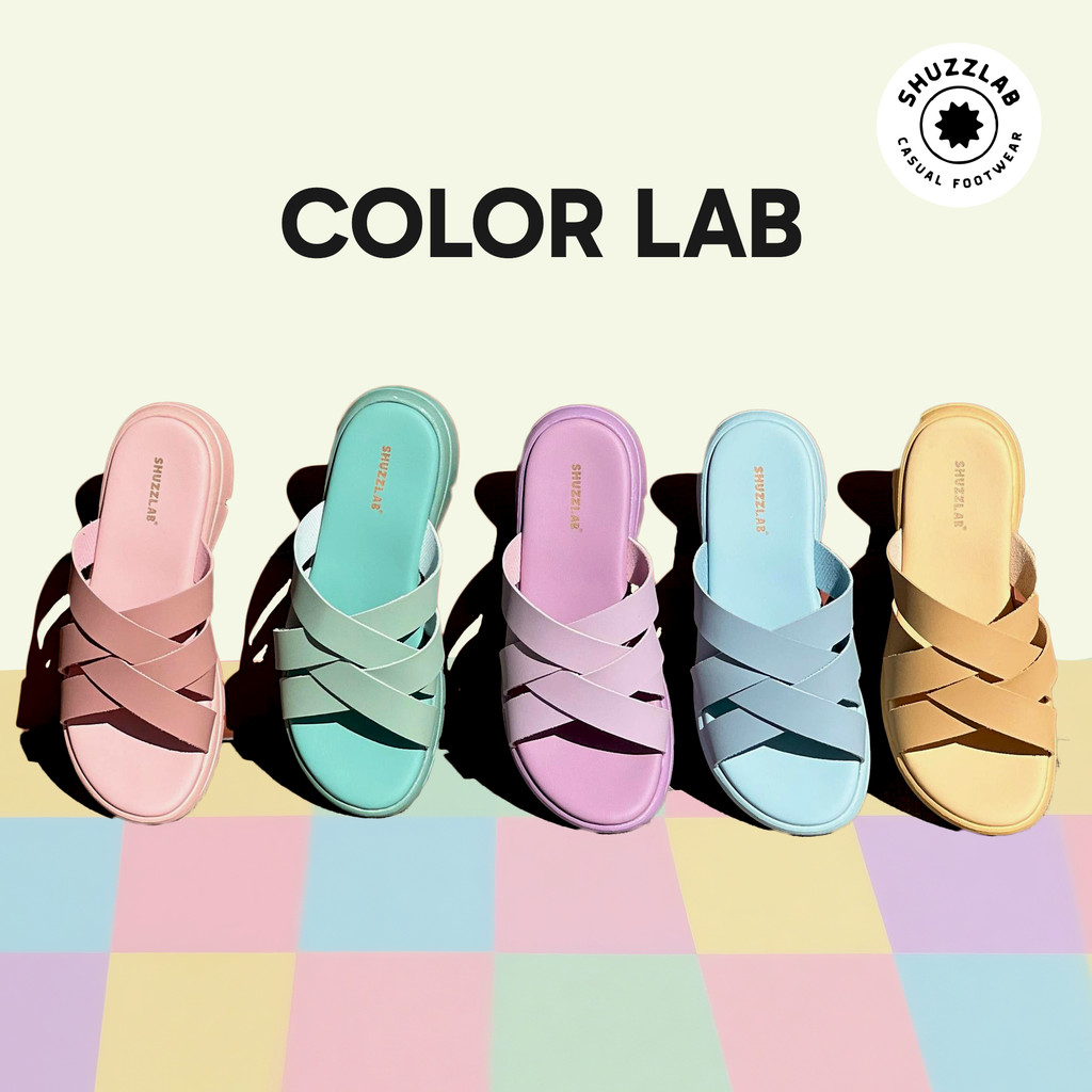 [Color Lab Series] ShuzzLab Colorful Bubble Women Comfort Sandals ...