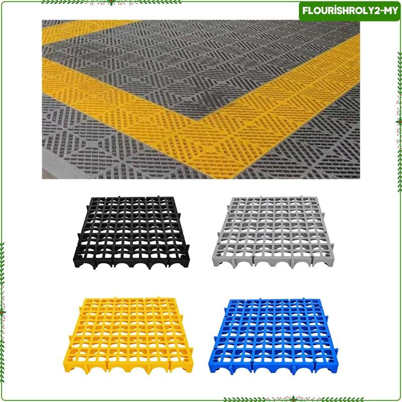 [Flourish] Modular Interlocking Floor Tile Floor Grill Splicing Non ...