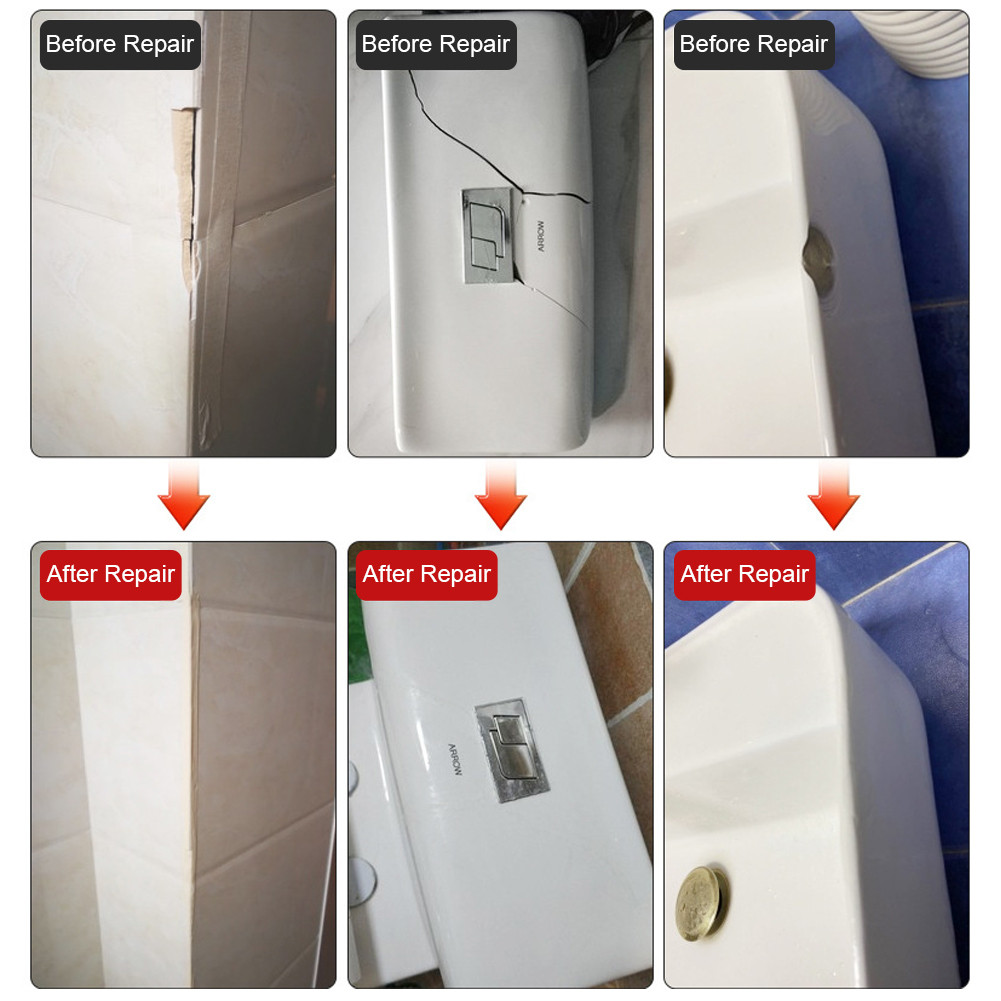 Tile Repair Kit Shower Repair Kit Ceramic Floor Tile Toilet Washbasin ...