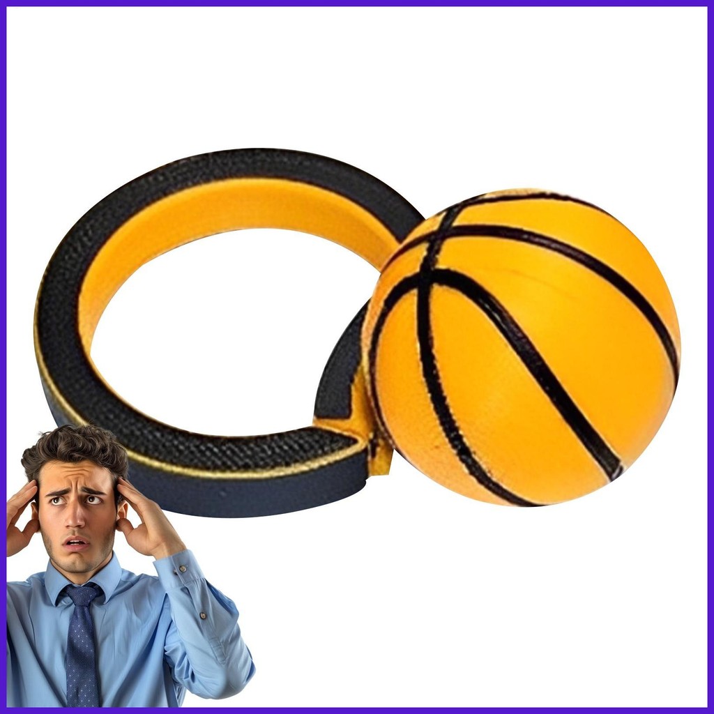 Basketball Fidget Basketball Rotating Spinner Fidget Band Rings Sports ...