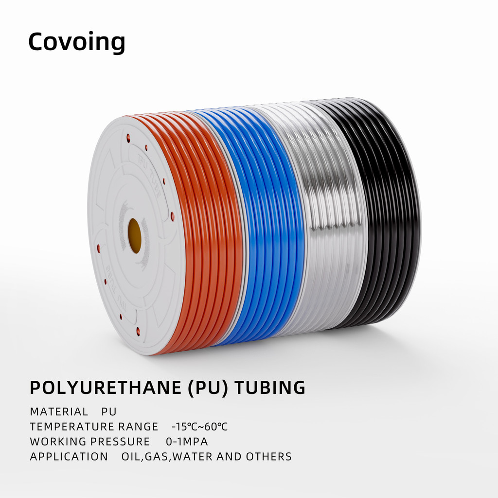 Covoing 1M PU Tube 3/5/8/10mm Pneumatic Air Hose Compressor Pipe Water ...