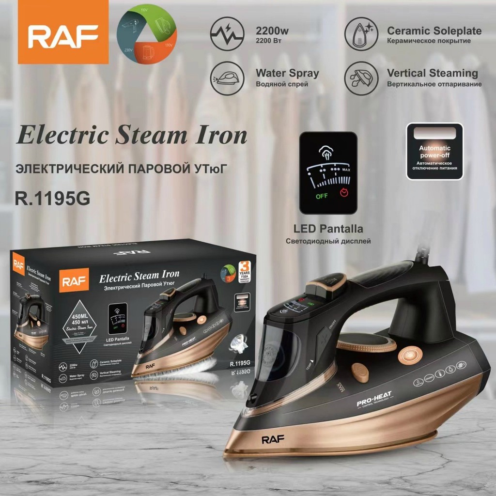 R RAF European Standard Automatic Steam Iron Household Handheld Fully ...