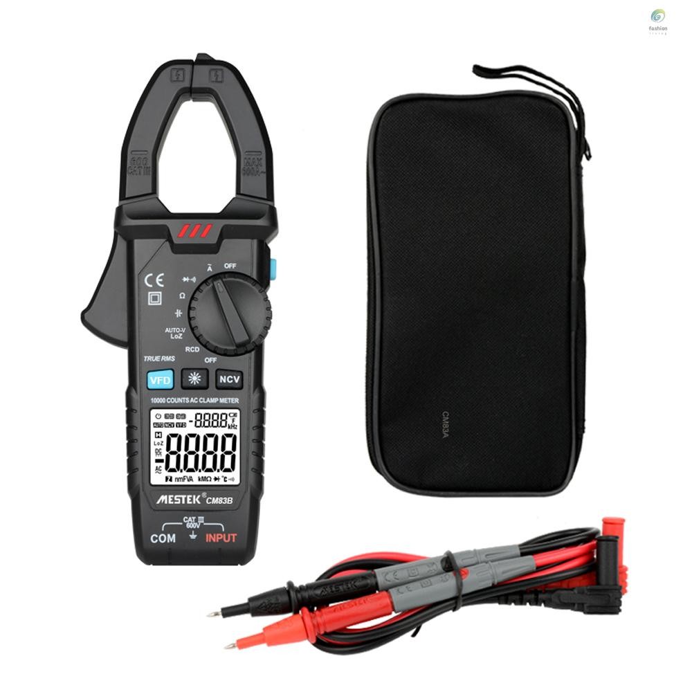 MESTEK Digital Clamp Meter 600A AC Current 600V AC/DC Voltage Capacitance Measurement Data Hold ...