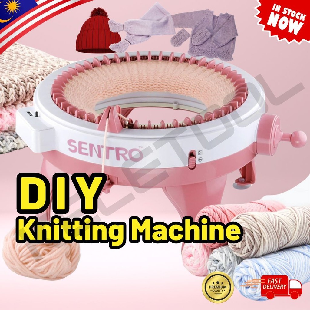 KELETOOL Knitting Machine Smart Weaving Loom 48 Needle Round Knitting ...