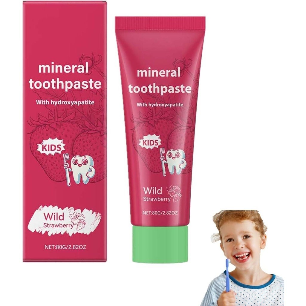 Kids Mineral Hydroxyapatite Toothpaste 80g – Fluoride-Free Enamel ...