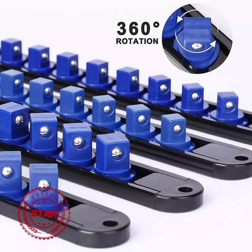 ABS Socket Organizer Drive Socket Rail Holders Sleeve 6 Rack 3/8” 1/4 ...