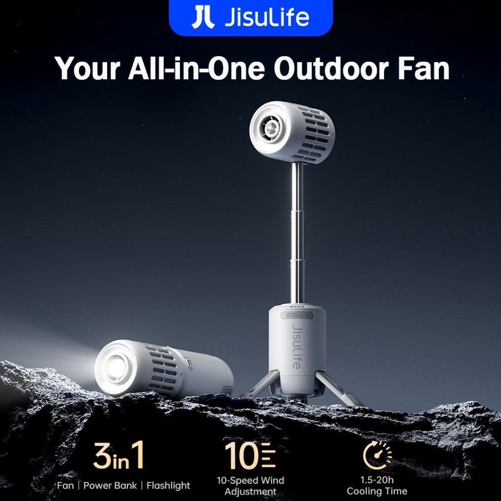 【NEW】JISULIFE Outdoor Fan Ultra 1 13500mAh Multi Functional Camp Floor ...