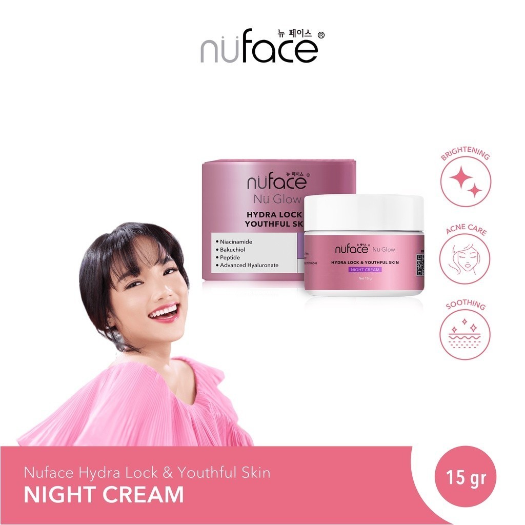 Nuface Nu Glow Hydra Lock & Hydrating Youthful Skin Night Cream ...