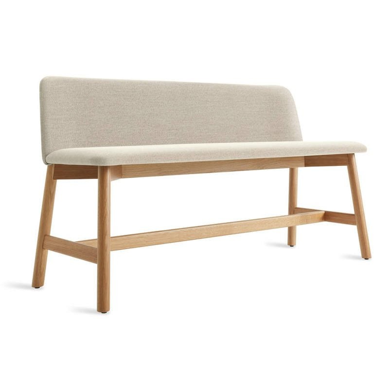 Solid Wood Bench Household Living Room Dining Side Bench Soft Bag ...