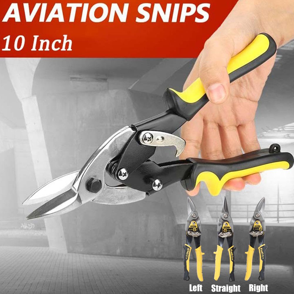 10inch Scissors Heavy Duty Aviation Snip Construction Metal Sheet ...