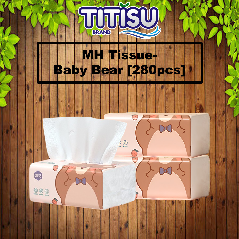 🧻 [280pcs] MH Facial Tissue Household Tissue Soft Embossed Paper ...