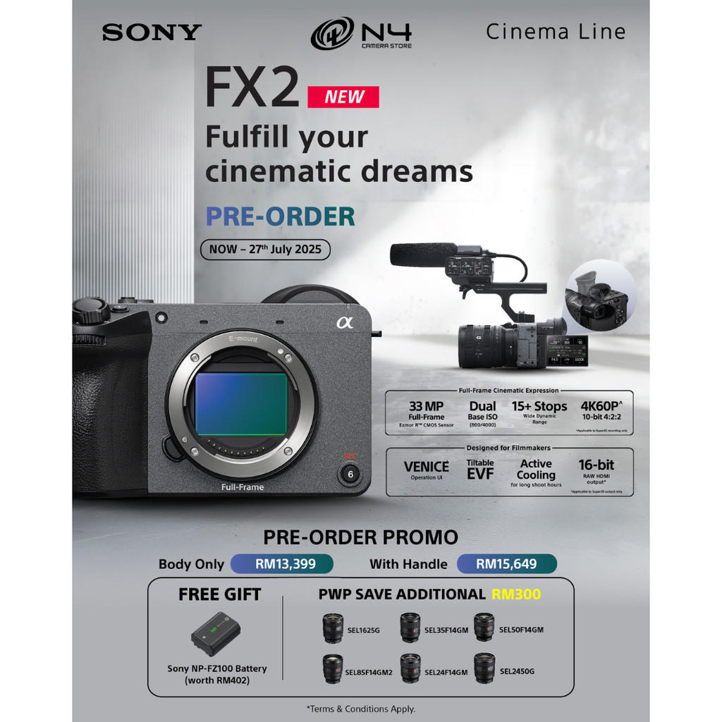 Sony Cinema Line FX2 | Full-frame Cinema Camera XLR Handle Unit ( Sony ...
