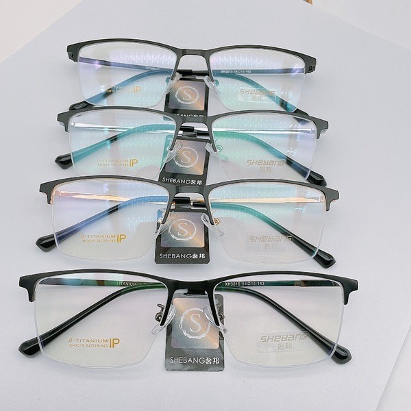 bingkai cermin mata lelaki glasses frame 眼镜框 T Titanium Frame Men's ...