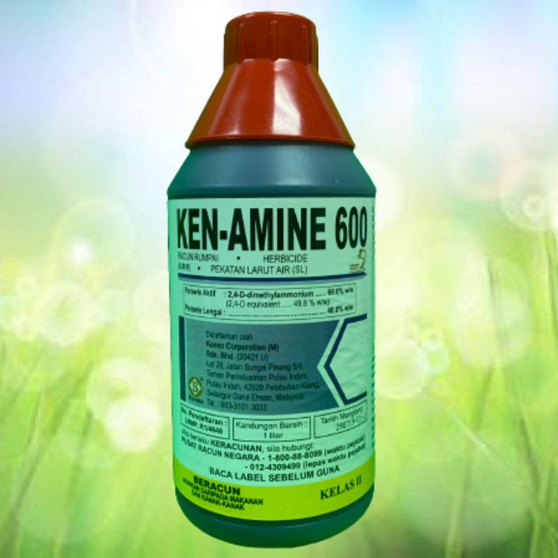[ORIGINAL] 1L KEN-AMINE 600 Racun Rumput/RACUN RUMPAI/Racun Serap ...