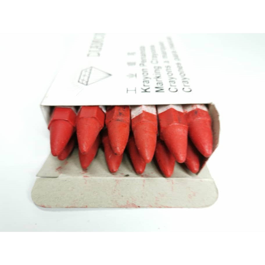 DIAMOND MARKING CRAYON ( BLUE/RED/WHITE) /Krayon Penanda (12pcs/box ...