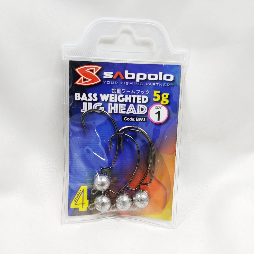 HOOK, SABPOLO BASS WEIGHTED JIG HEAD 5g (BWJ) | Shopee Malaysia