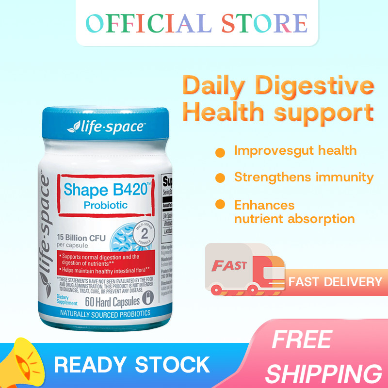 [Weight Management] Life Space Shape B420 Probiotic 15 Billion CFU 60 ...